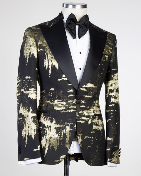 3 pieces Tuxedo on fire suit – stevepalmerstore